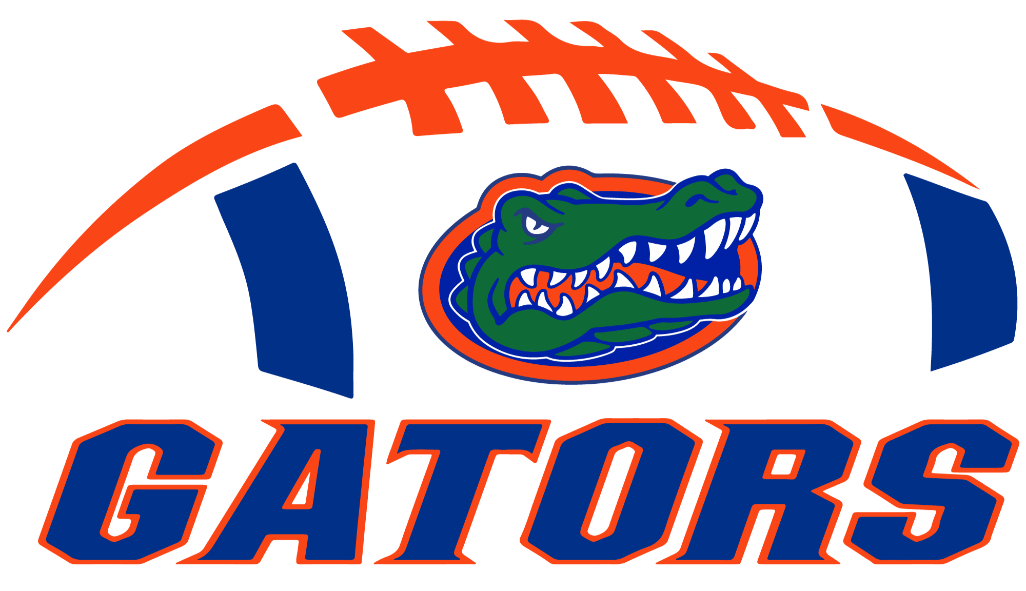 Orange Laced Gators Ball DTF (direct-to-film) Transfer – Twisted Image ...