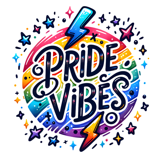 PRIDE VIBES DTF (direct-to-film) Transfer – Twisted Image Transfers