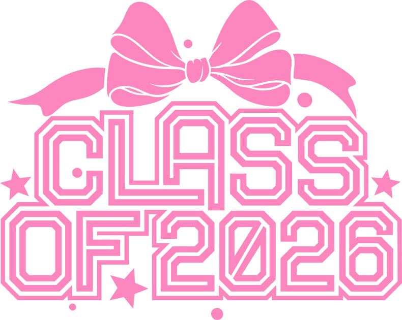 Pink Class of 2026 Coquette Bow DTF (direct-to-film) Transfer – Twisted ...