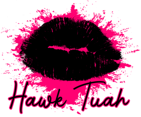Pink lips Hawk Tuah DTF (direct-to-film) Transfer – Twisted Image Transfers