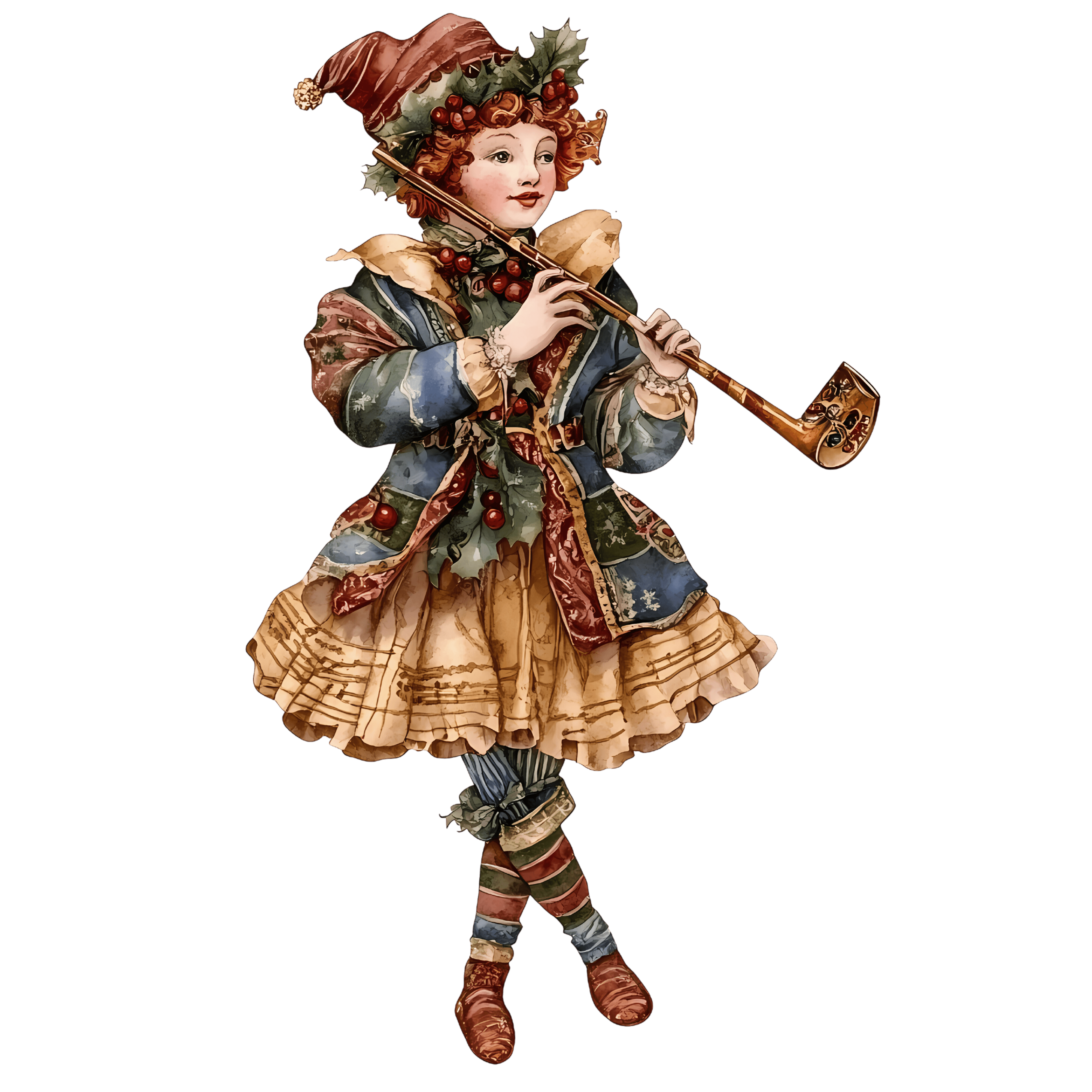 Piping Piper Gold Dress 12 Days of Christmas DTF (direct-to-film ...