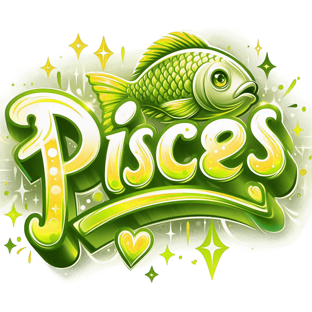 Pisces 3 Yellow Zodiac DTF (direct-to-film) Transfer – Twisted Image ...