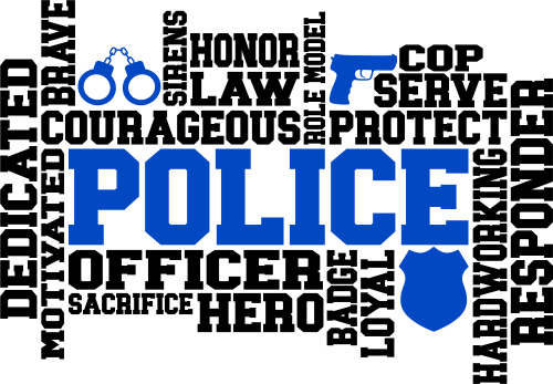 Police Word Art DTF (direct-to-film) Transfer – Twisted Image Transfers