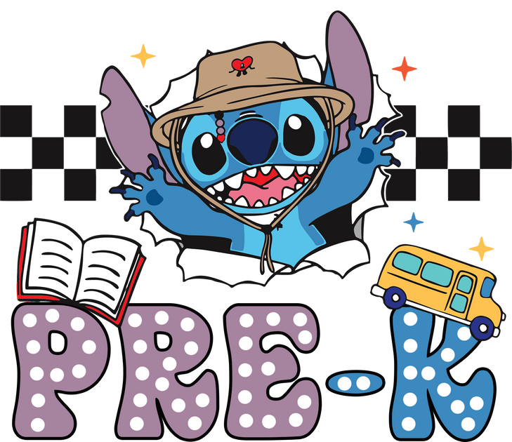 Pre-K Stitch in Hat DTF (direct-to-film) Transfer – Twisted Image Transfers