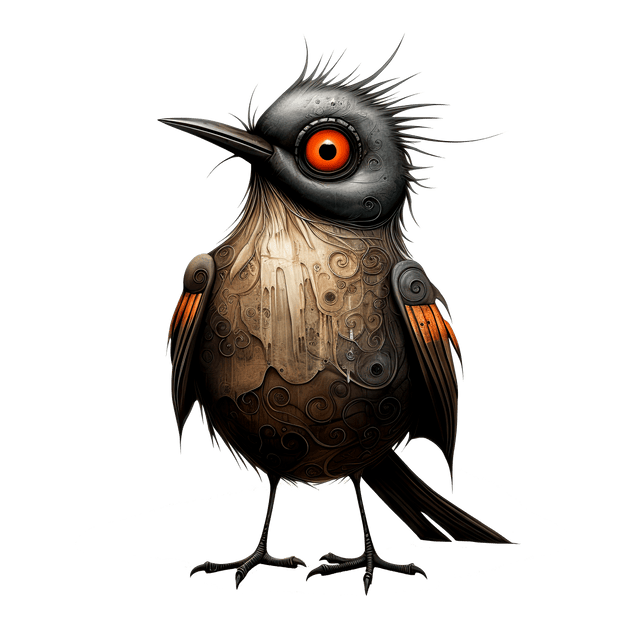 Quirky Bird 11 DTF (direct-to-film) Transfer – Twisted Image Transfers