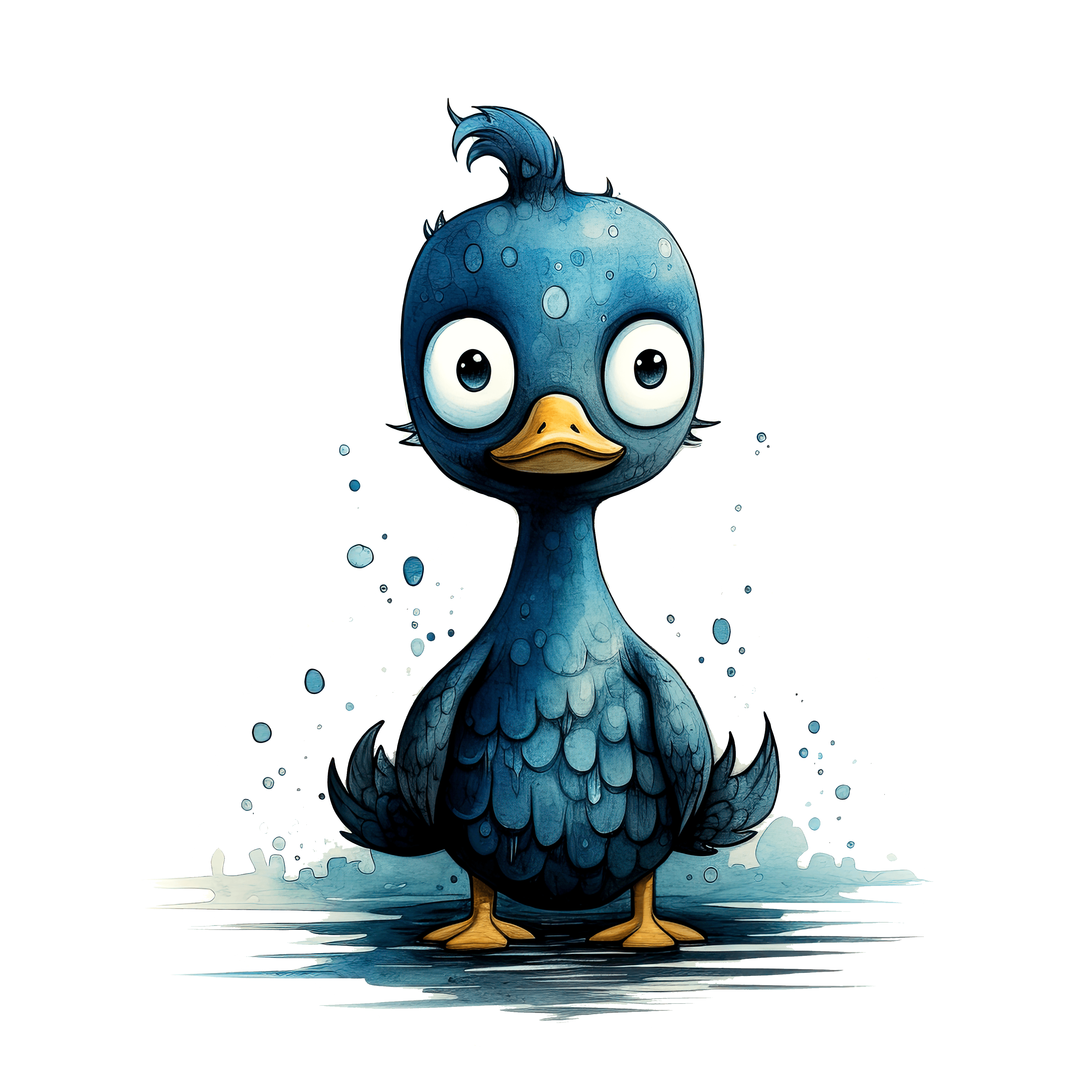 Quirky Bird 15 DTF (direct-to-film) Transfer – Twisted Image Transfers