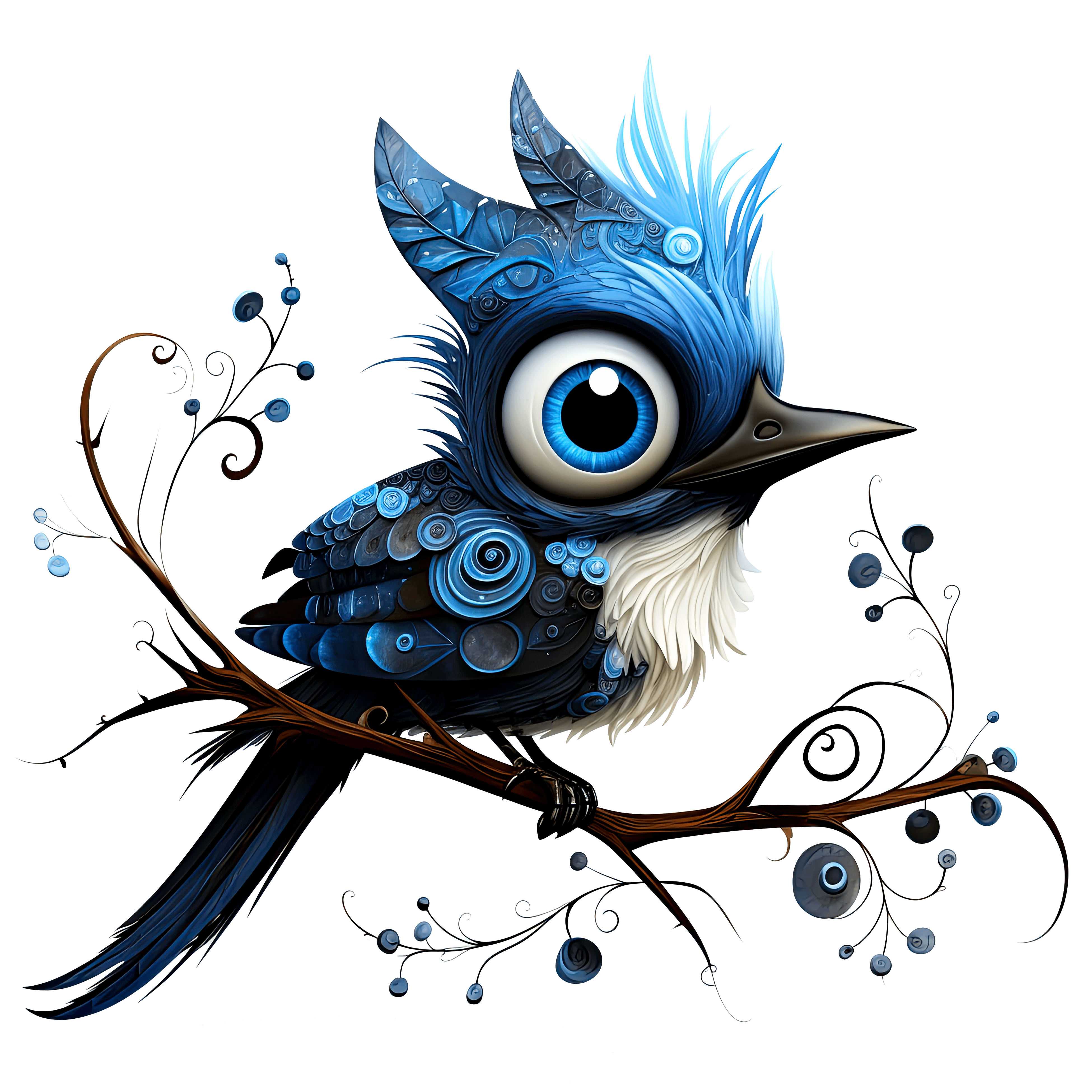 Quirky Bird 22 DTF (direct-to-film) Transfer – Twisted Image Transfers