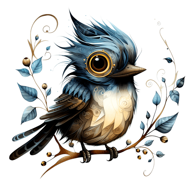 Quirky Bird 4 DTF (direct-to-film) Transfer – Twisted Image Transfers