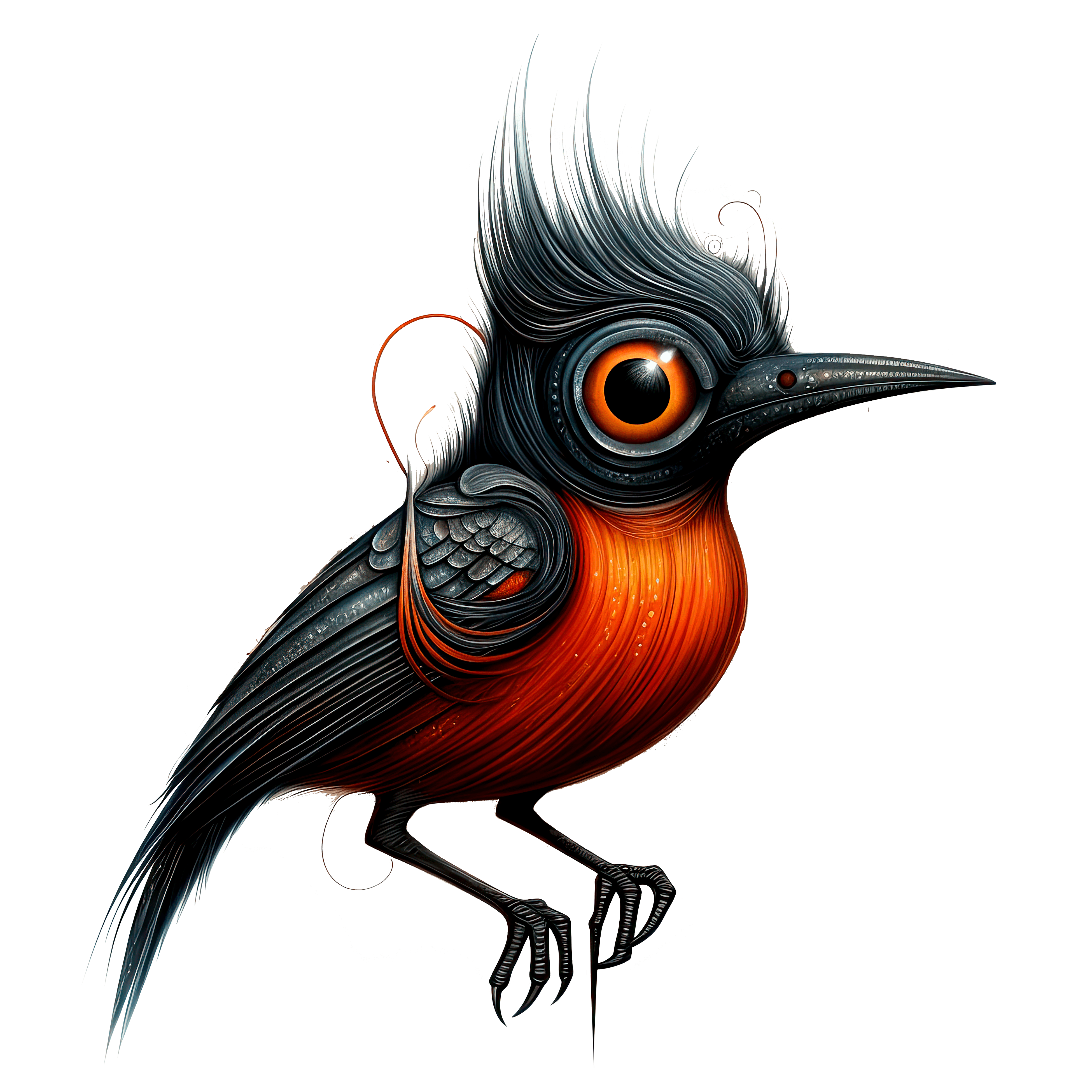 Quirky Bird 7 DTF (direct-to-film) Transfer – Twisted Image Transfers