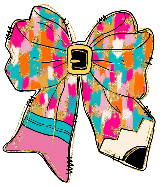 Retro Bow With Pencil Tip DTF (direct-to-film) Transfer – Twisted Image ...