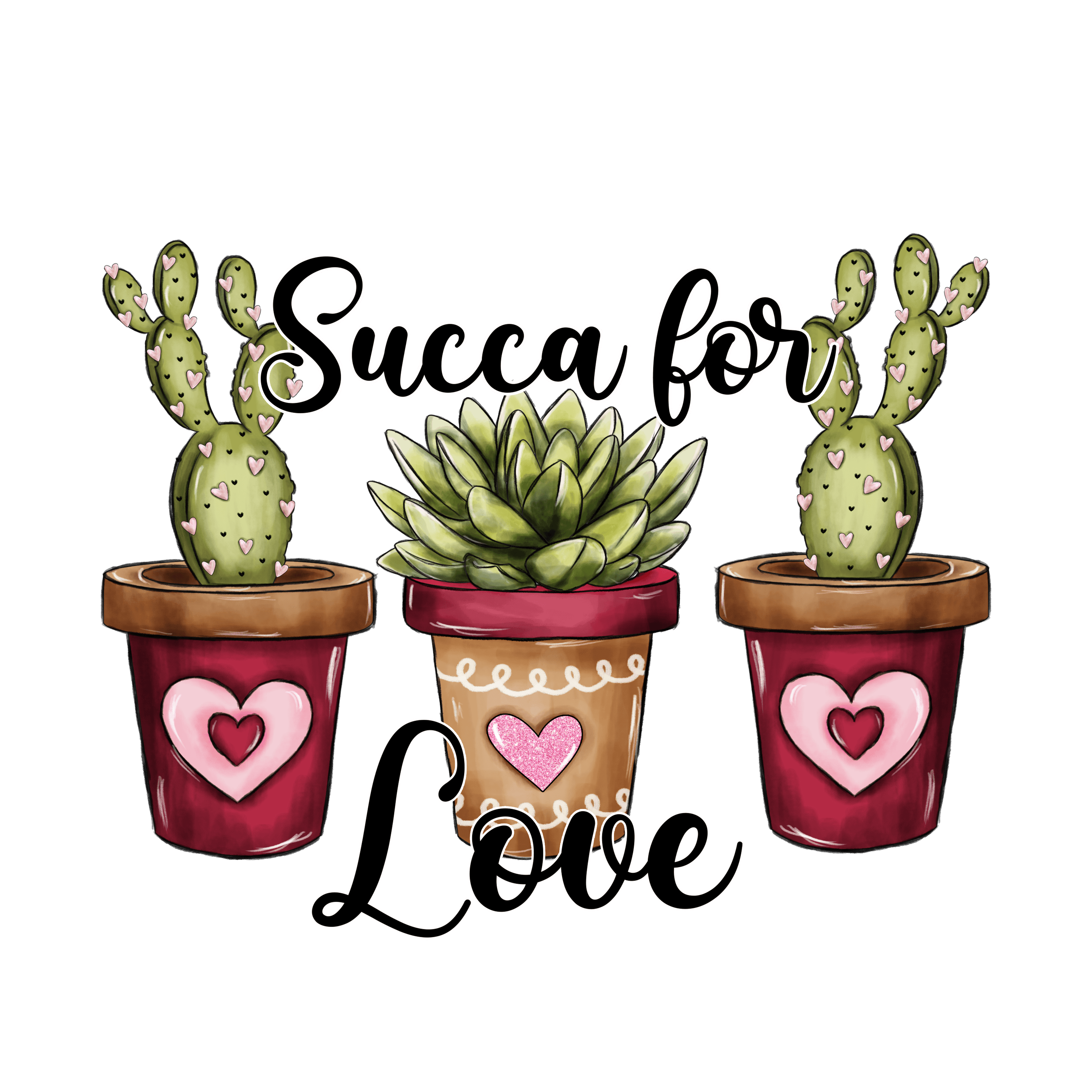 Succa for Love DTF (direct-to-film) Transfer – Twisted Image Transfers