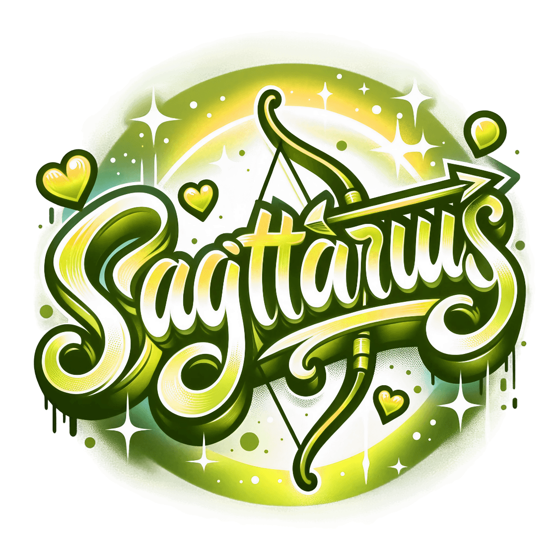 Sagittarius 1 Yellow Zodiac DTF (direct-to-film) Transfer – Twisted ...