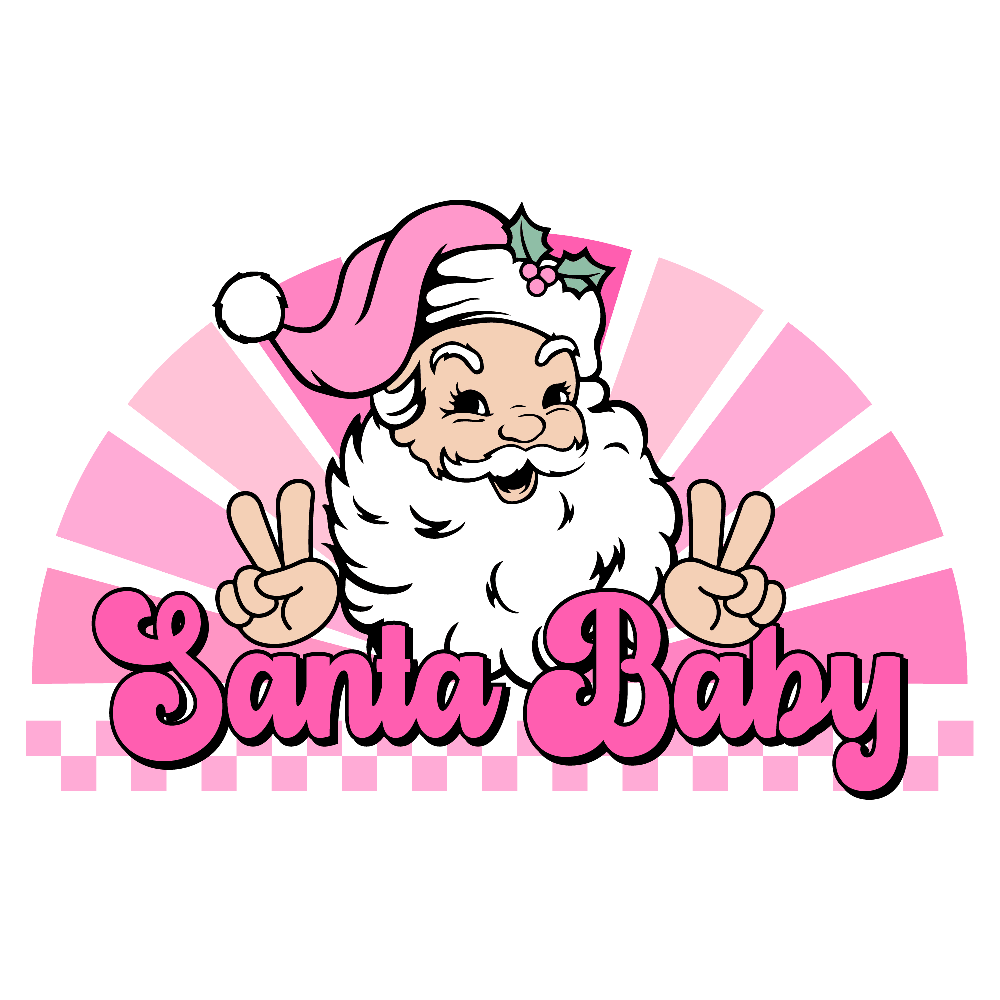 Santa Baby(2) DTF (direct-to-film) Transfer – Twisted Image Transfers