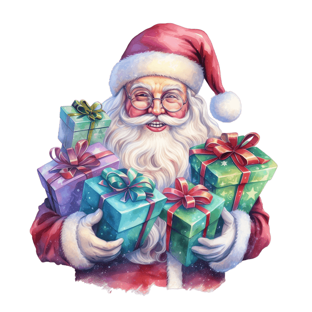 Santa Smiling Showing Teeth DTF (direct-to-film) Transfer – Twisted ...