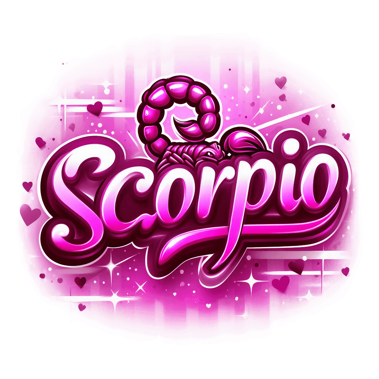 Scorpio 1 Pink Zodiac DTF (direct-to-film) Transfer – Twisted Image ...