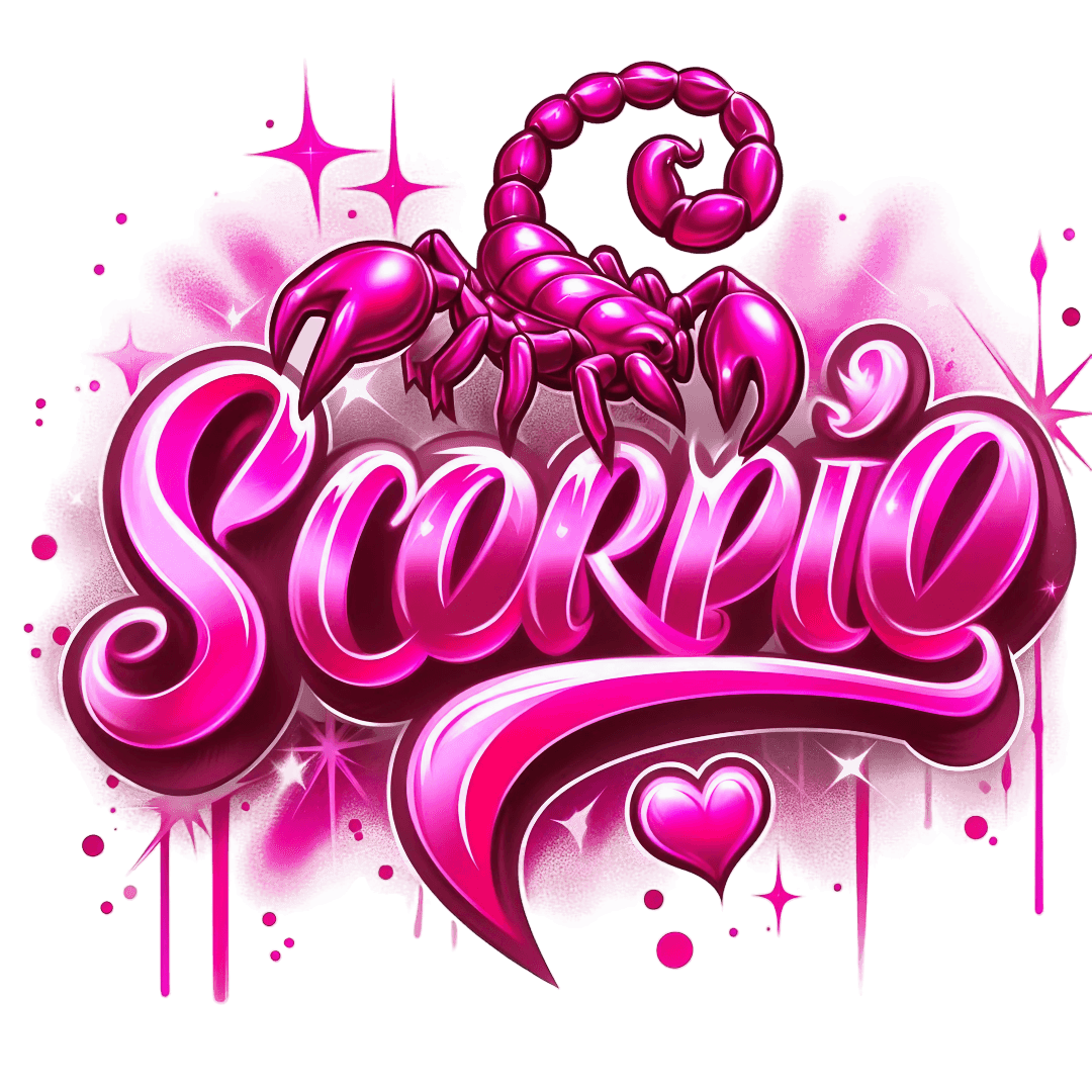 Scorpio 2 Pink Zodiac DTF (direct-to-film) Transfer – Twisted Image ...