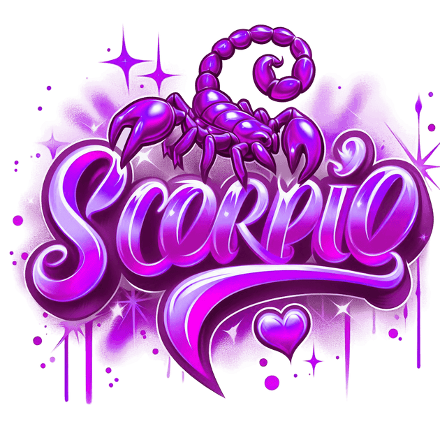 Scorpio 2 Purple Zodiac DTF (direct-to-film) Transfer – Twisted Image ...