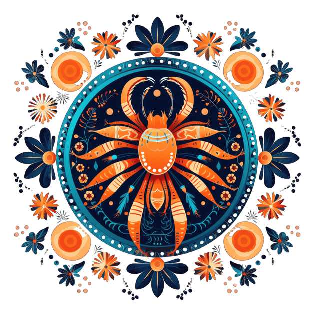 Scorpio Orange Symbol Zodiac DTF (direct-to-film) Transfer – Twisted ...