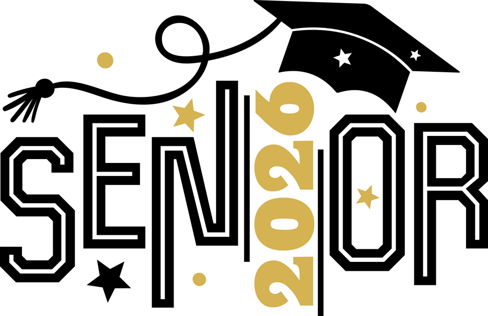 Senior 2026 with a Graduation Hat DTF (direct-to-film) Transfer ...