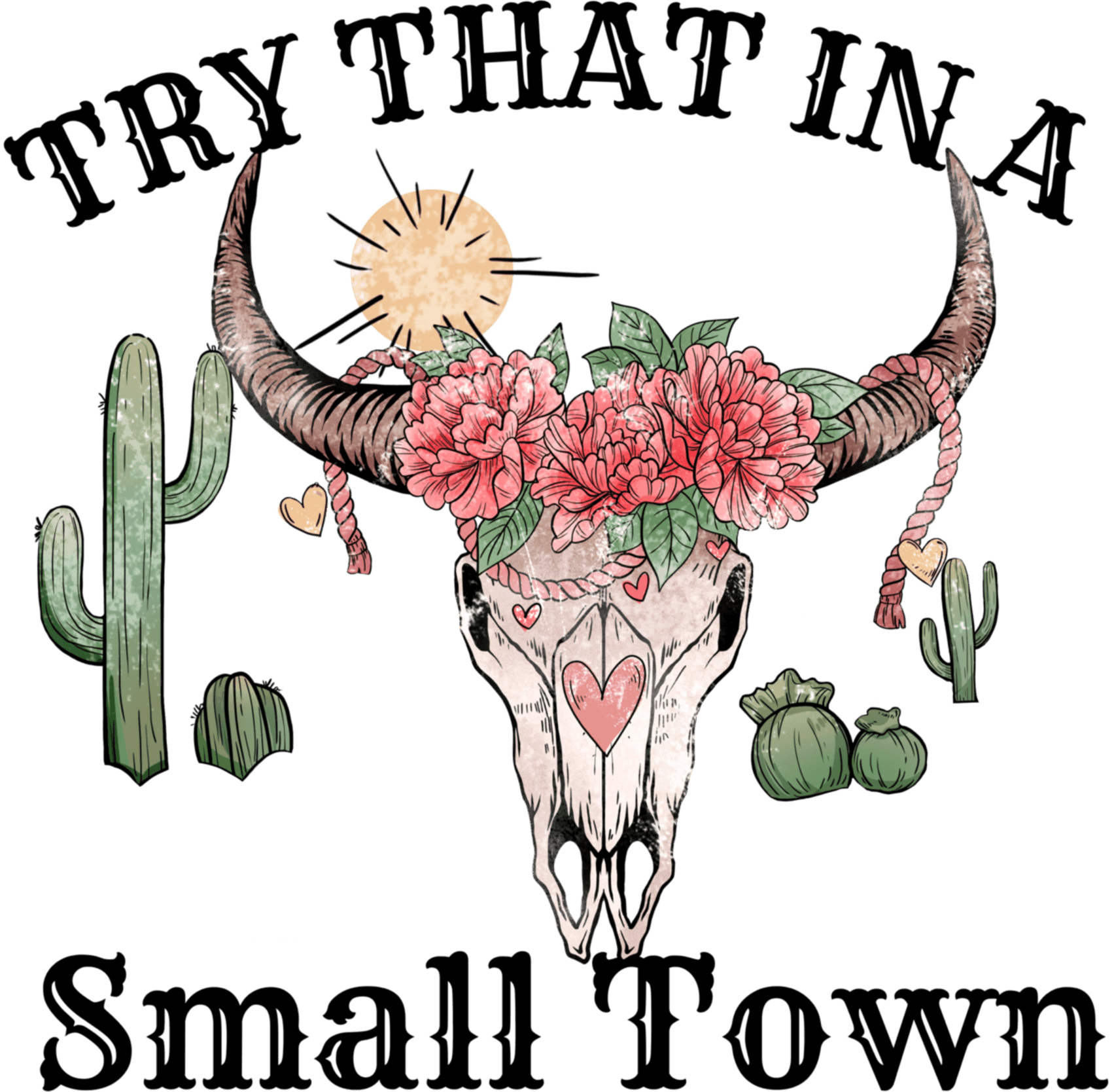 Small Town Front DTF (direct-to-film) Transfer – Twisted Image Transfers