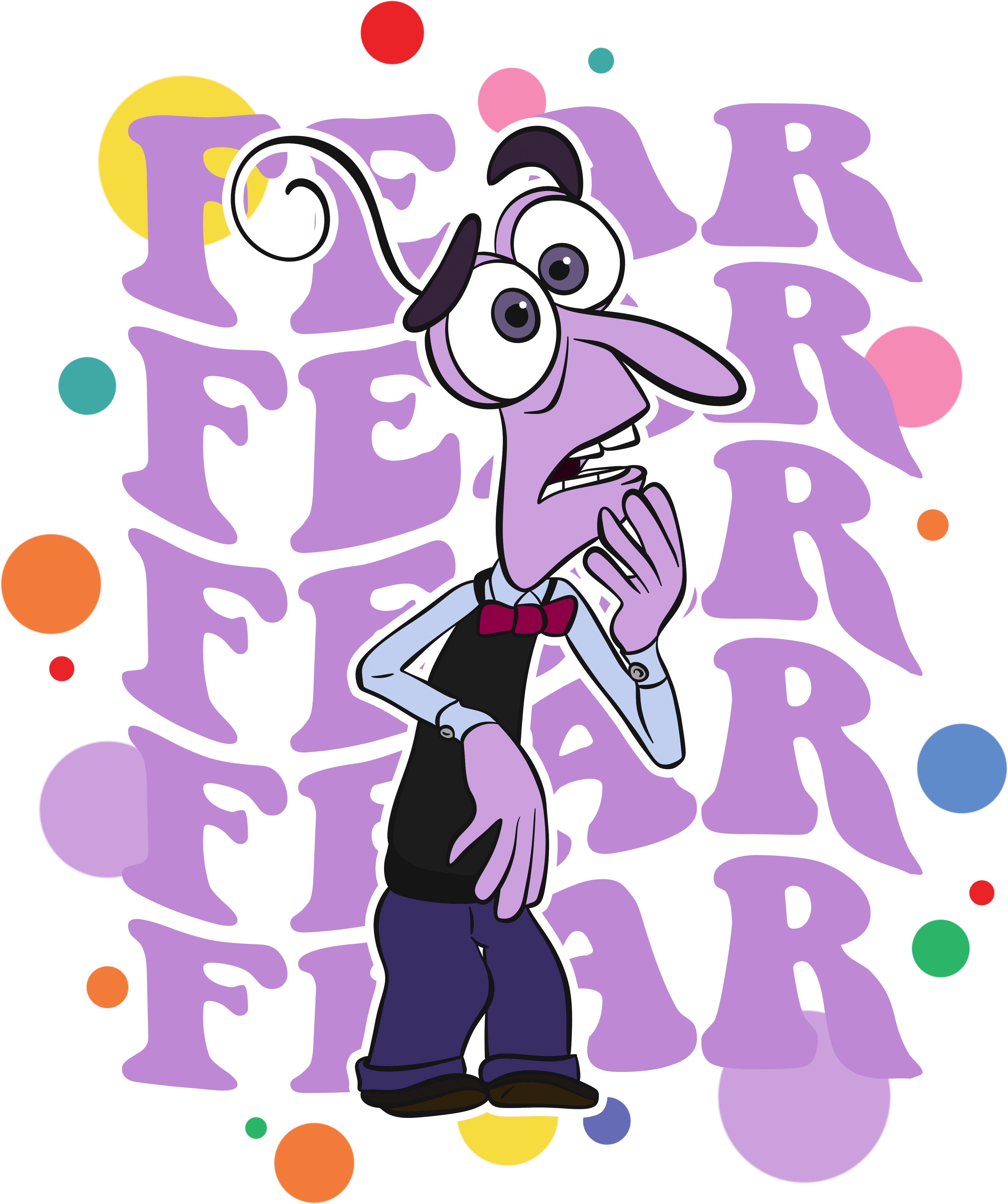 Stacked Fear Purple with Man DTF (direct to film) Transfer – Twisted ...