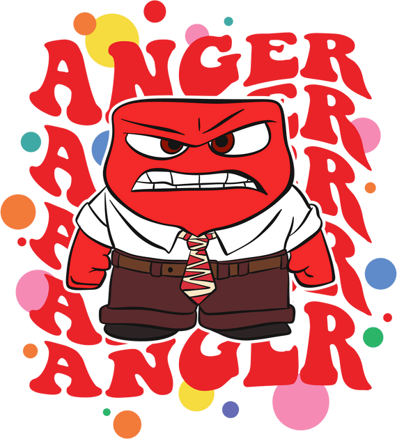 Stacked Red Anger Character DTF (direct to film) Transfer – Twisted ...