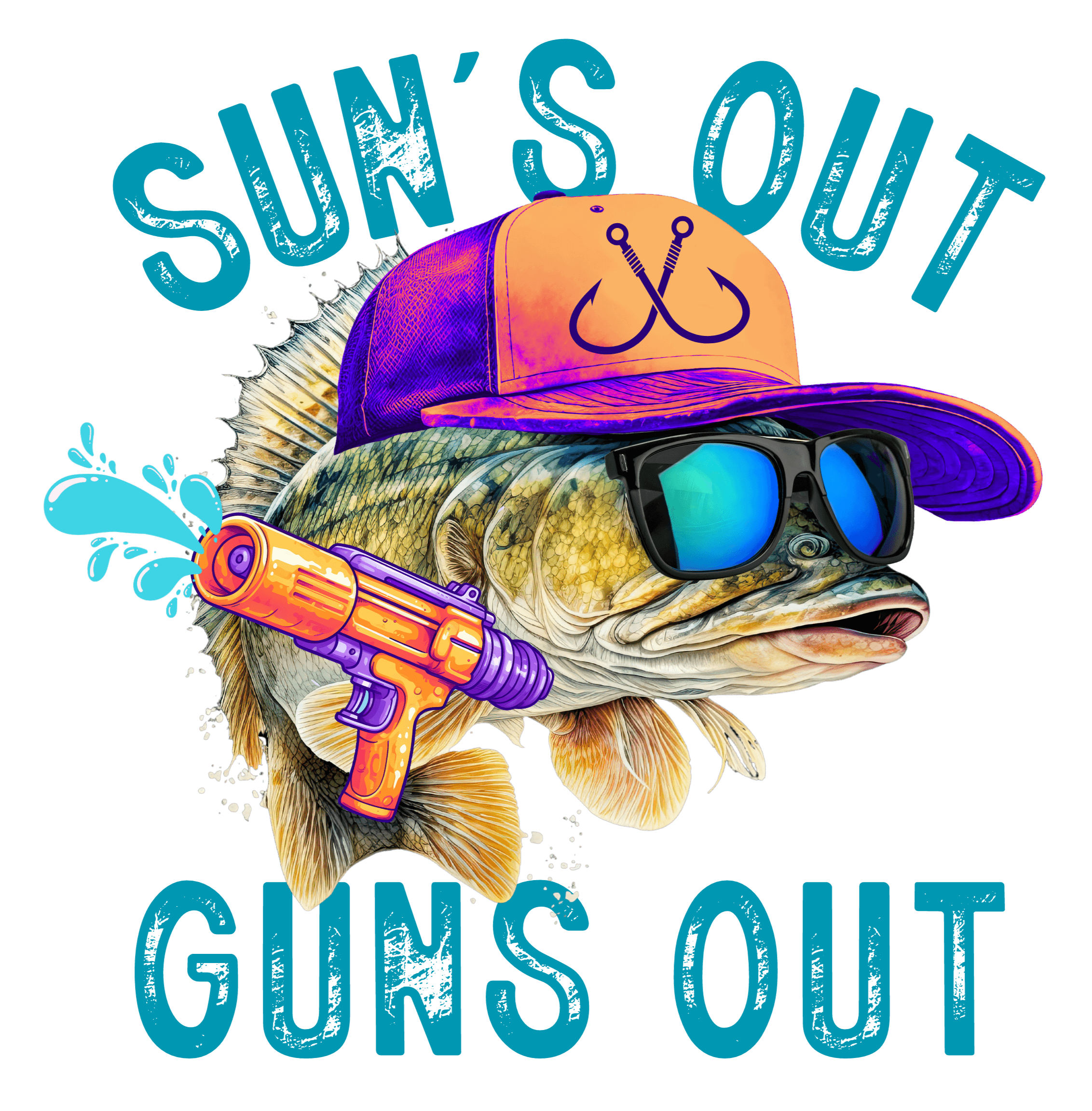 Suns Out Guns Out DTF (direct-to-film) Transfer – Twisted Image Transfers