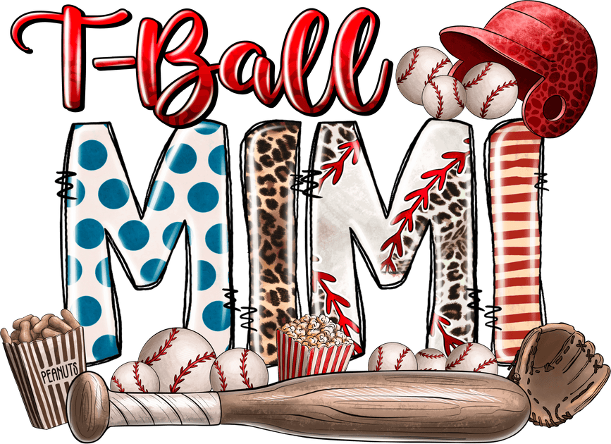 T-Ball Mimi DTF (direct-to-film) Transfer DTF (direct-to-film) Transfer ...