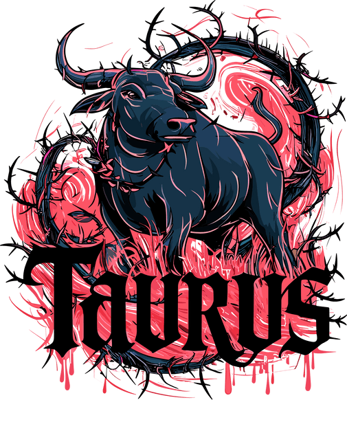 Taurus Bull of Thorns DTF (direct-to-film) Transfer – Twisted Image ...