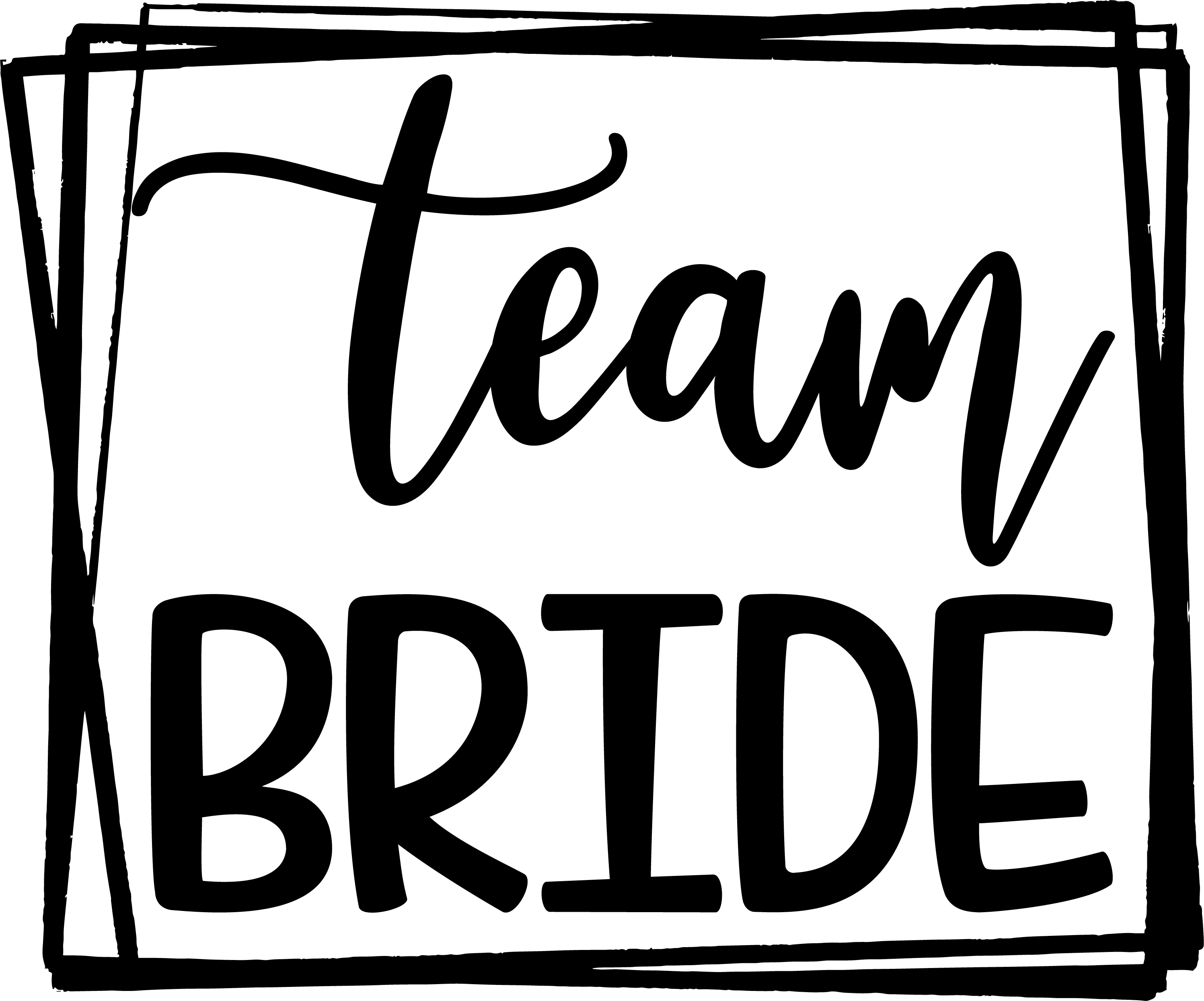 Team Bride DTF (direct-to-film) Transfer – Twisted Image Transfers