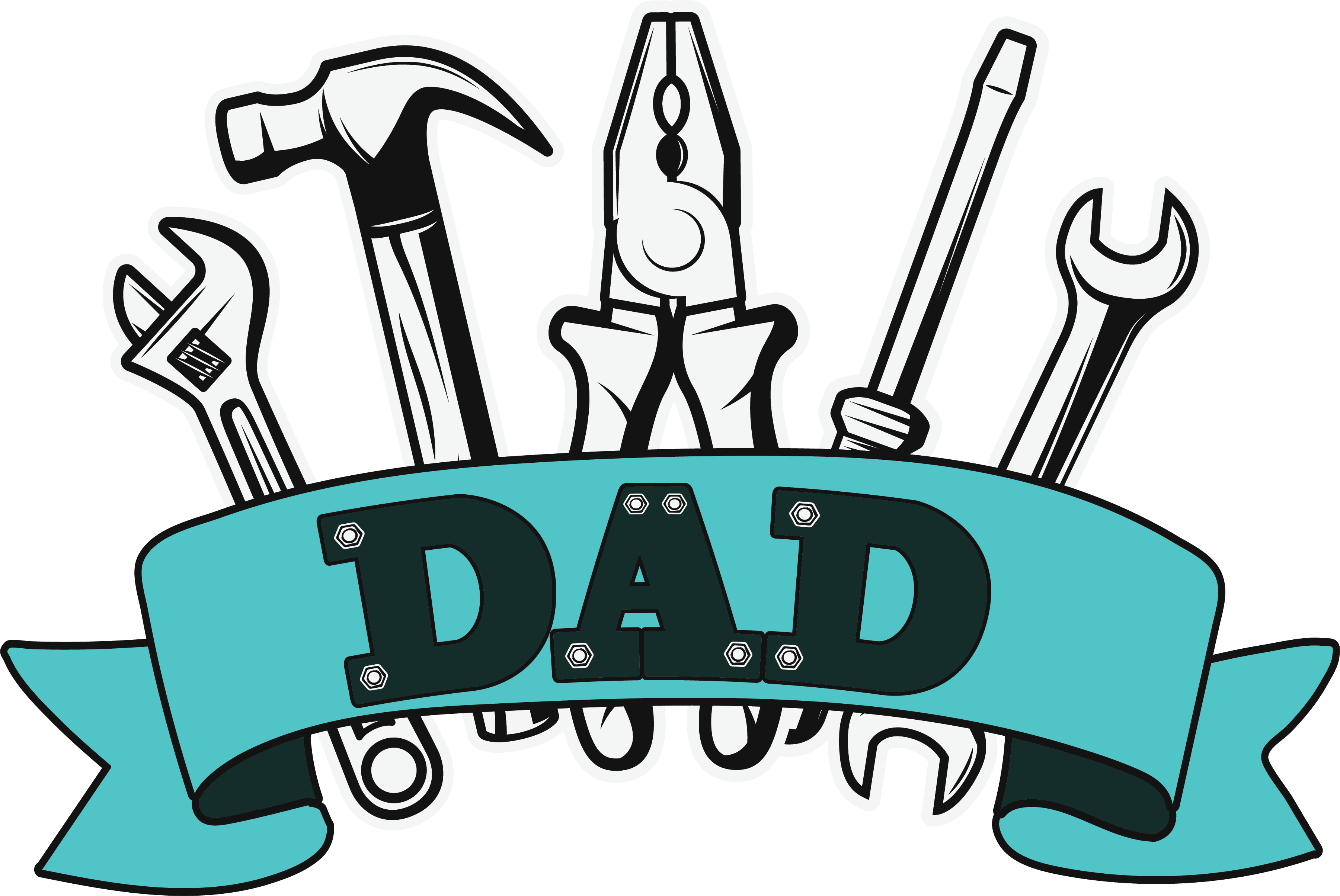 Tools With Dad Banner DTF (direct-to-film) Transfer – Twisted Image ...