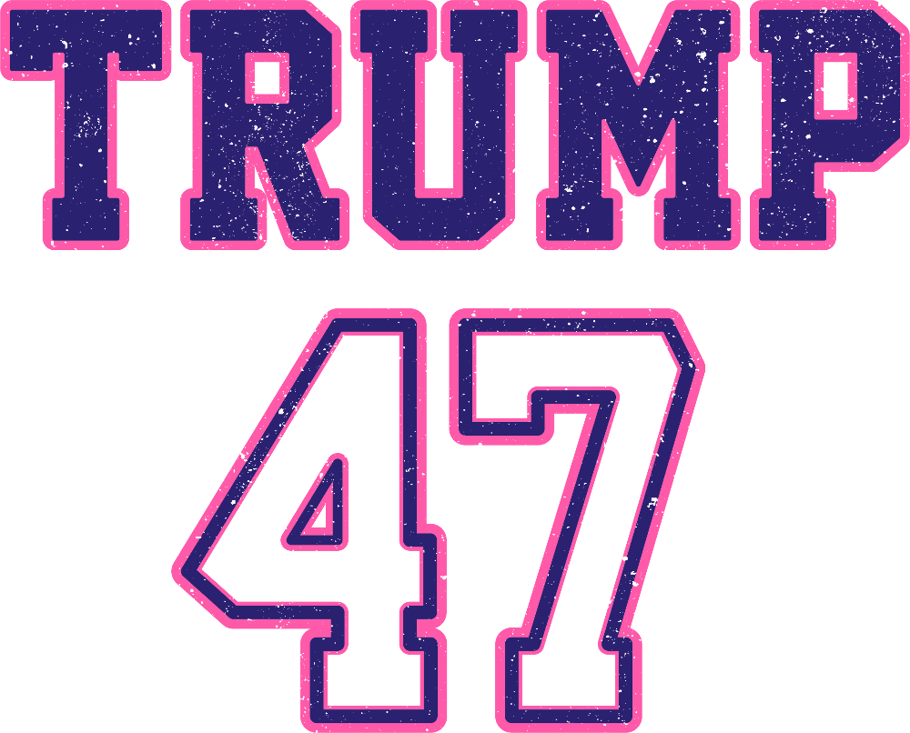 Trump 47 Distressed DTF (direct-to-film) Transfer – Twisted Image Transfers