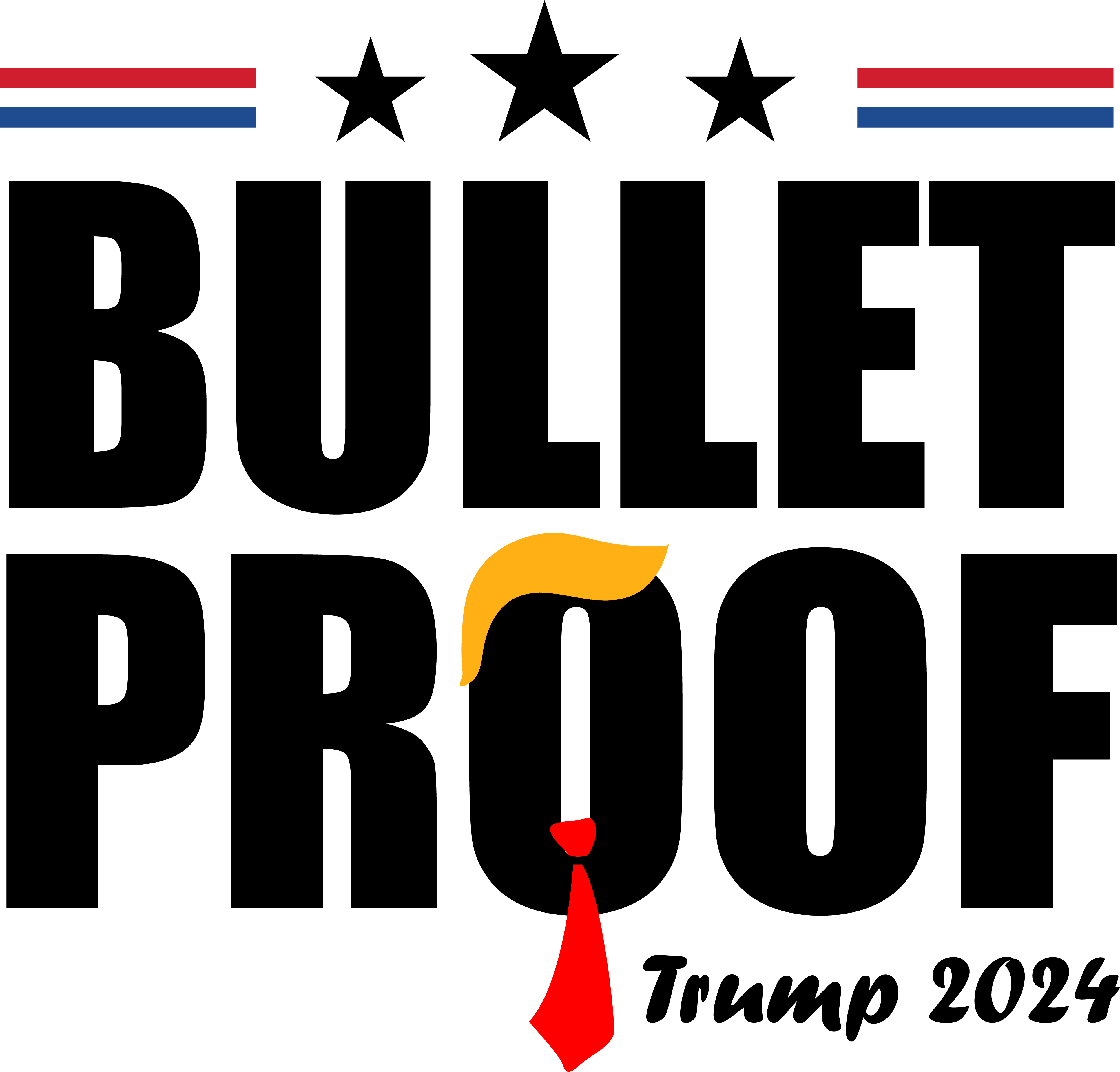 Trump Bullet Proof DTF (direct-to-film) Transfer – Twisted Image Transfers