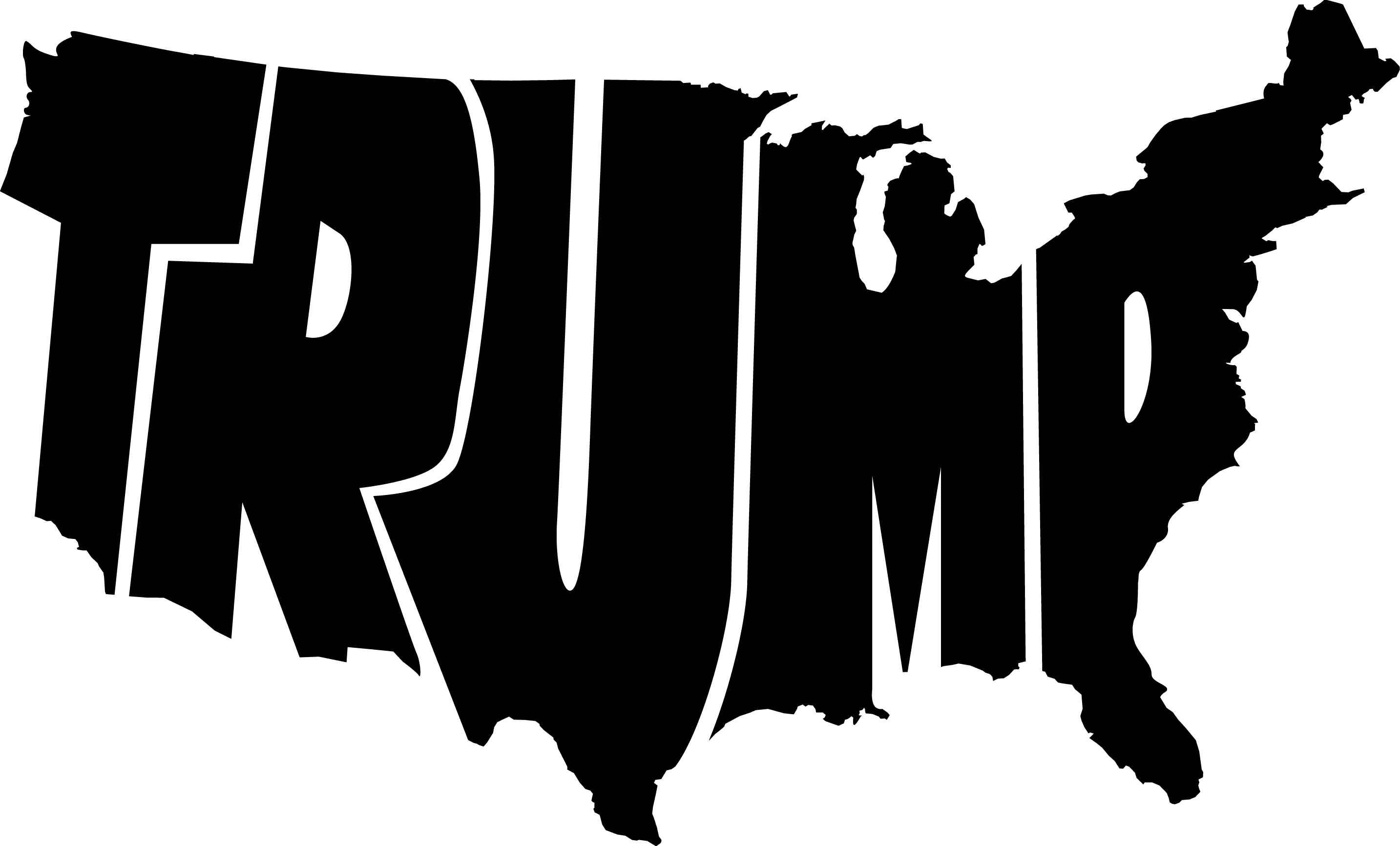 Trump Map USA DTF (direct-to-film) Transfer – Twisted Image Transfers