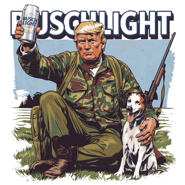 Trump & Dog Busch Light DTF (direct-to-film) Transfer – Twisted Image ...