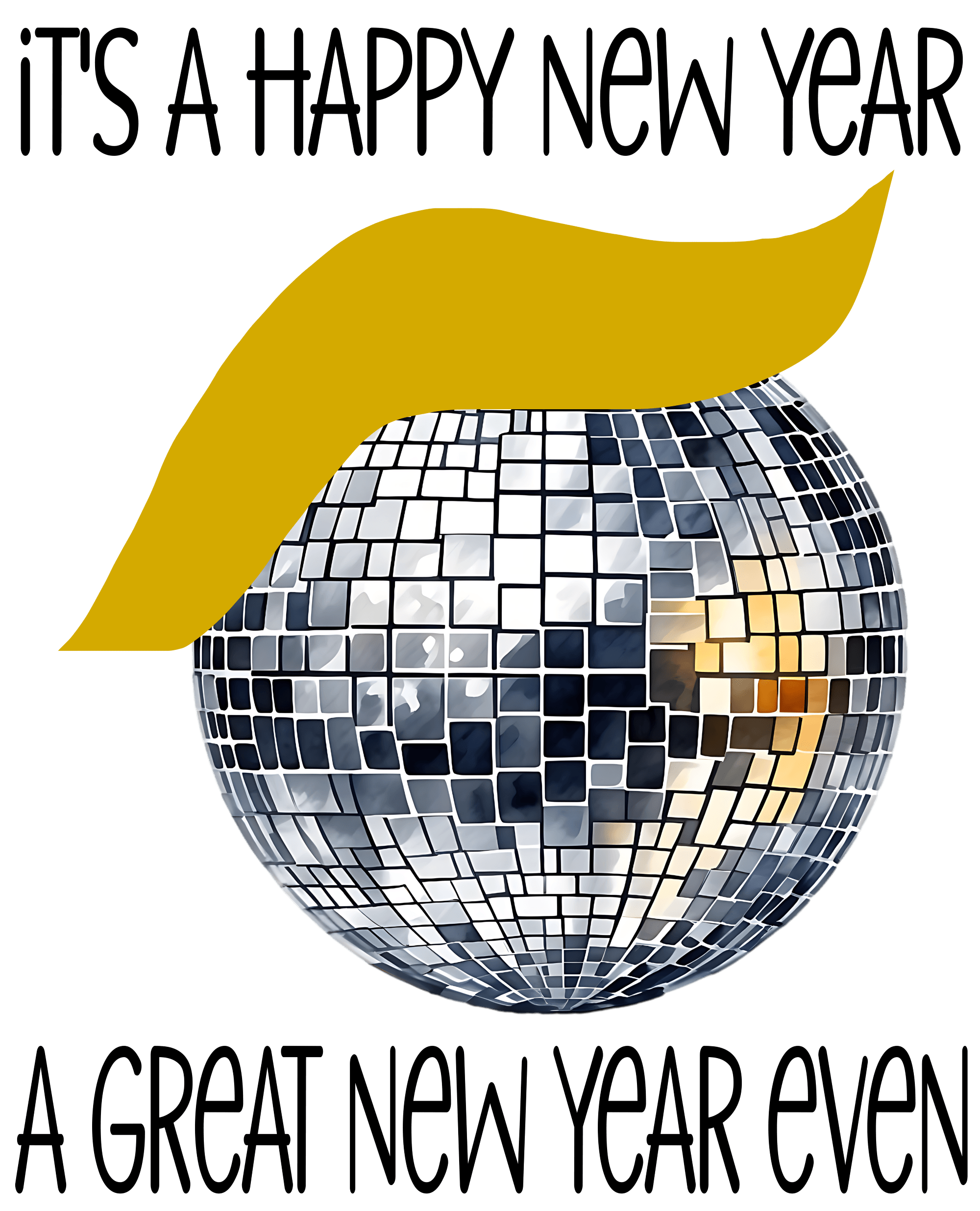 Trump Style Disco Ball DTF (direct-to-film) Transfer – Twisted Image ...
