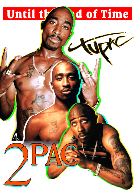 Tupac Until the end of Time Throwing Signs DTF (direct-to-film ...