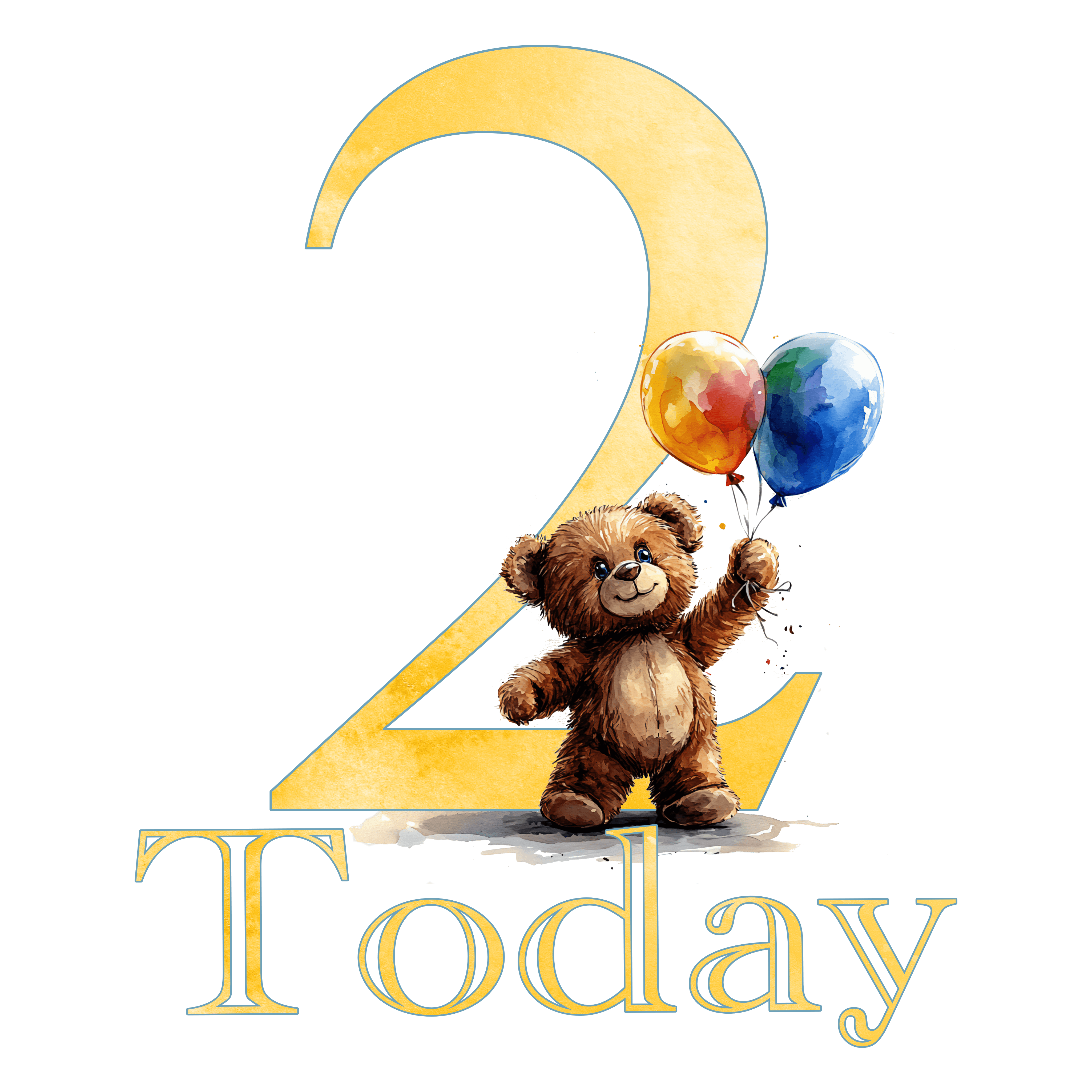 Two Today Transparent BG DTF (direct-to-film) Transfer – Twisted Image ...