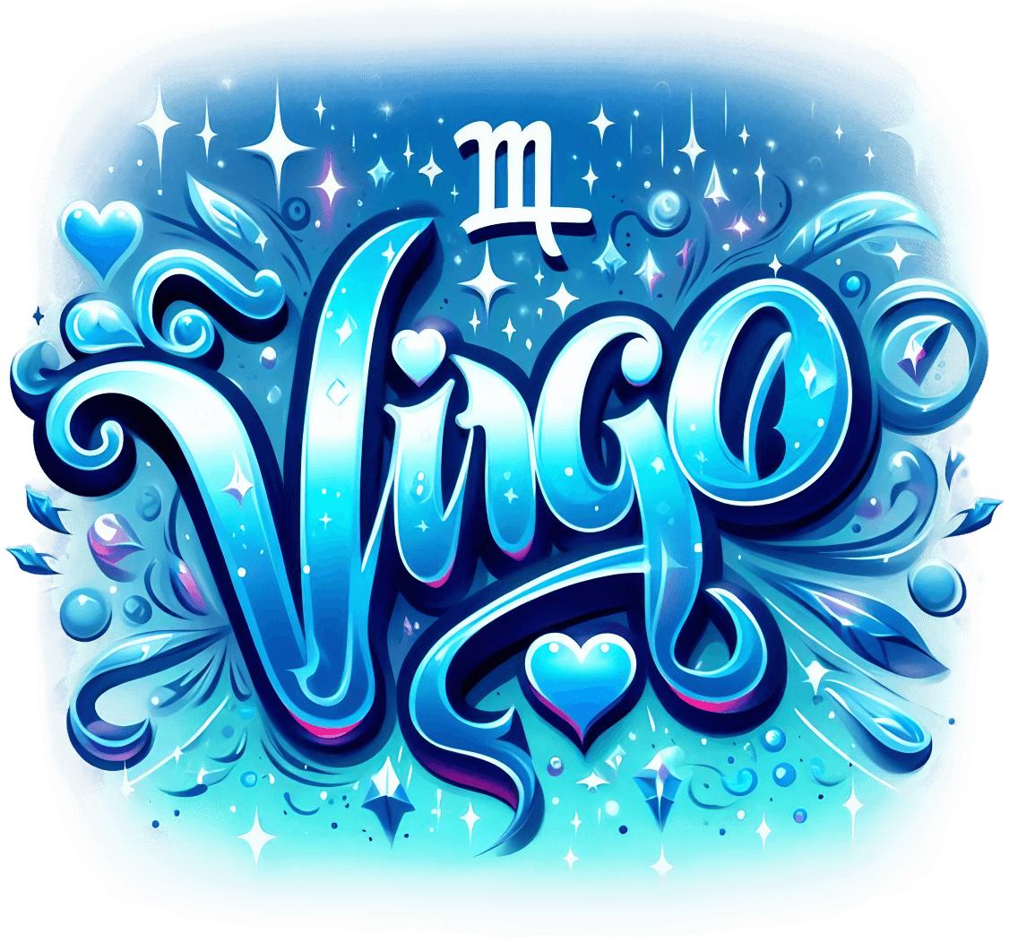 Virgo 1 Blue Zodiac DTF (direct-to-film) Transfer – Twisted Image Transfers