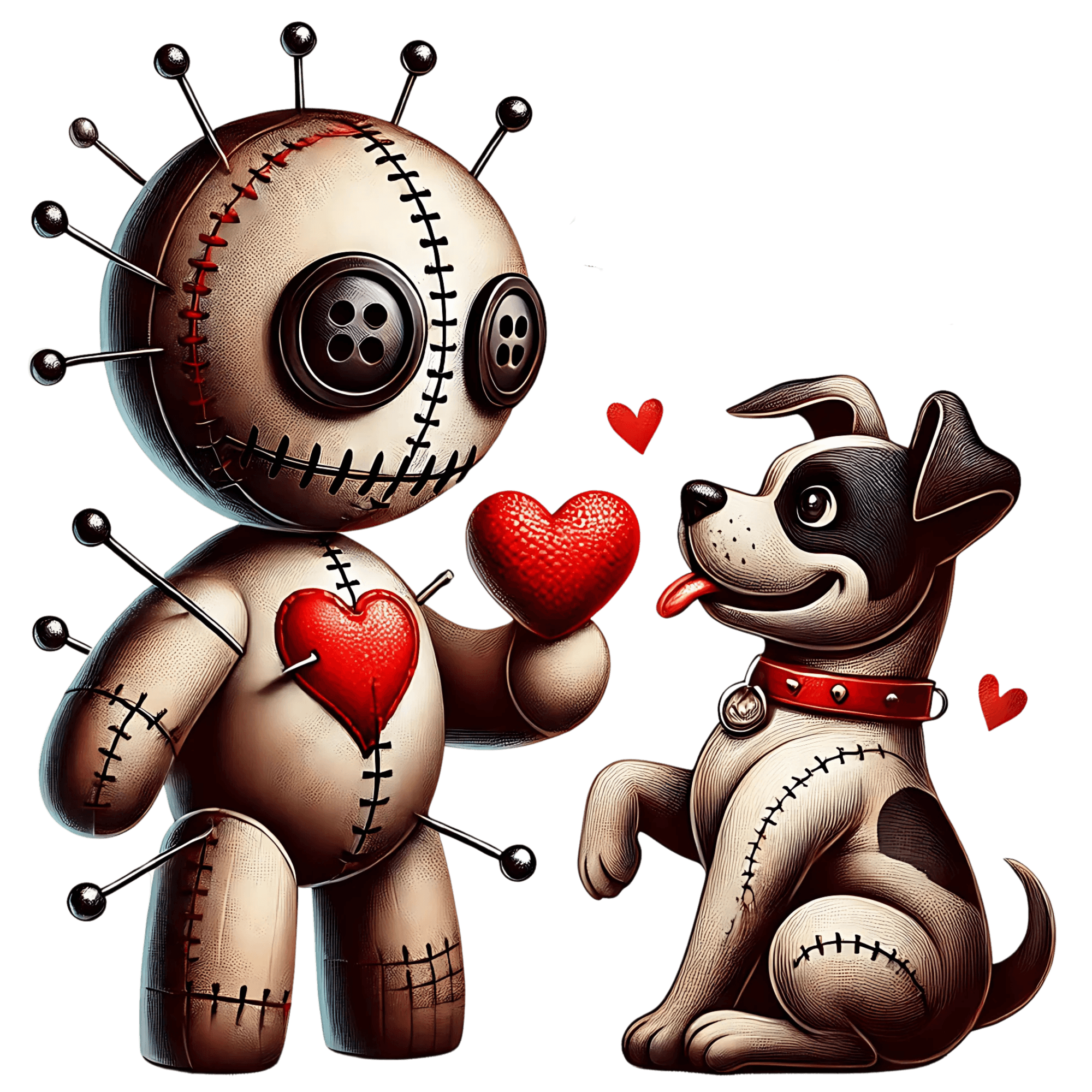 Voodoo Dog Valentine DTF (direct-to-film) Transfer – Twisted Image ...