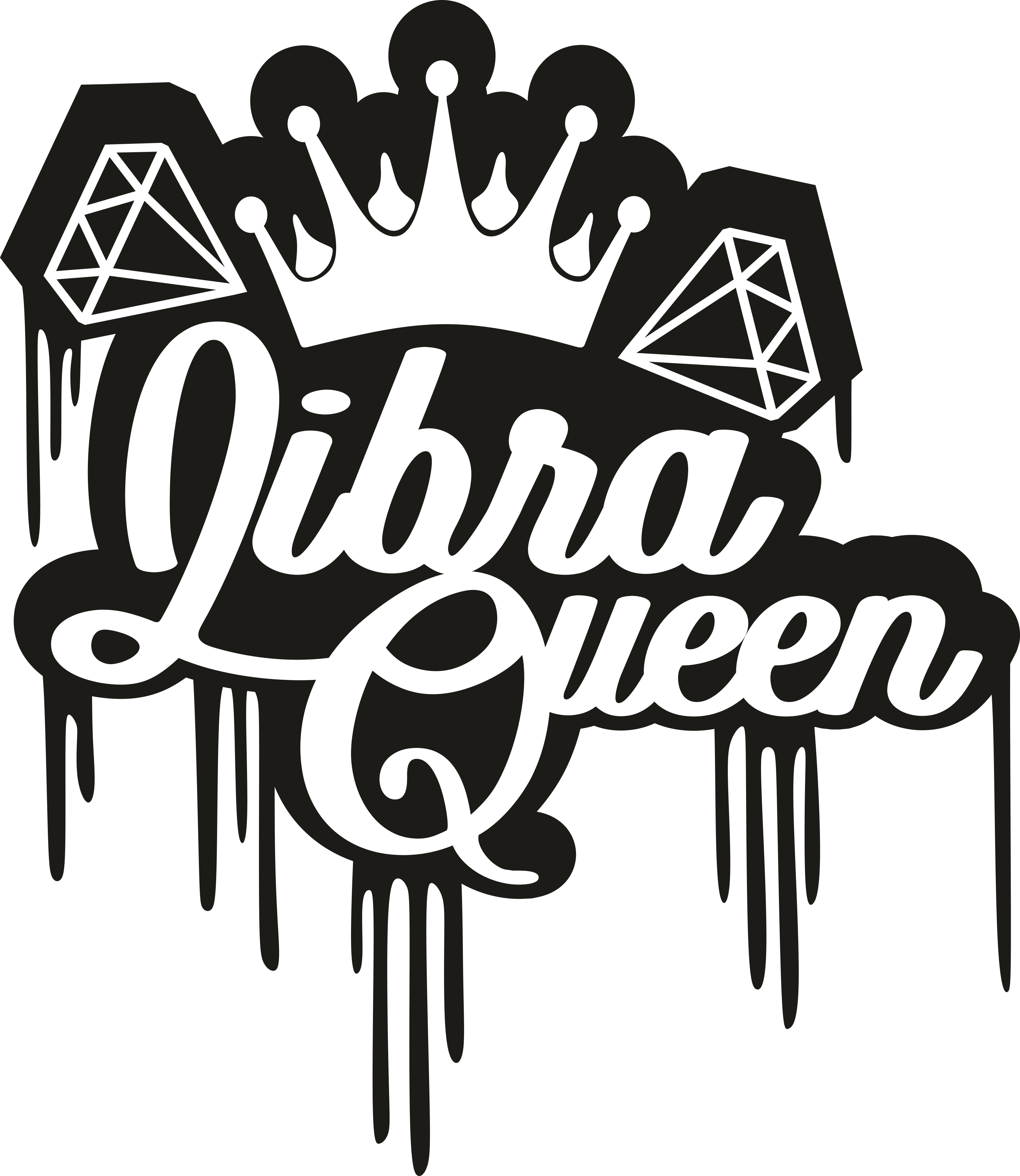 Zodiac Libra Queen DTF (direct-to-film) Transfer – Twisted Image Transfers