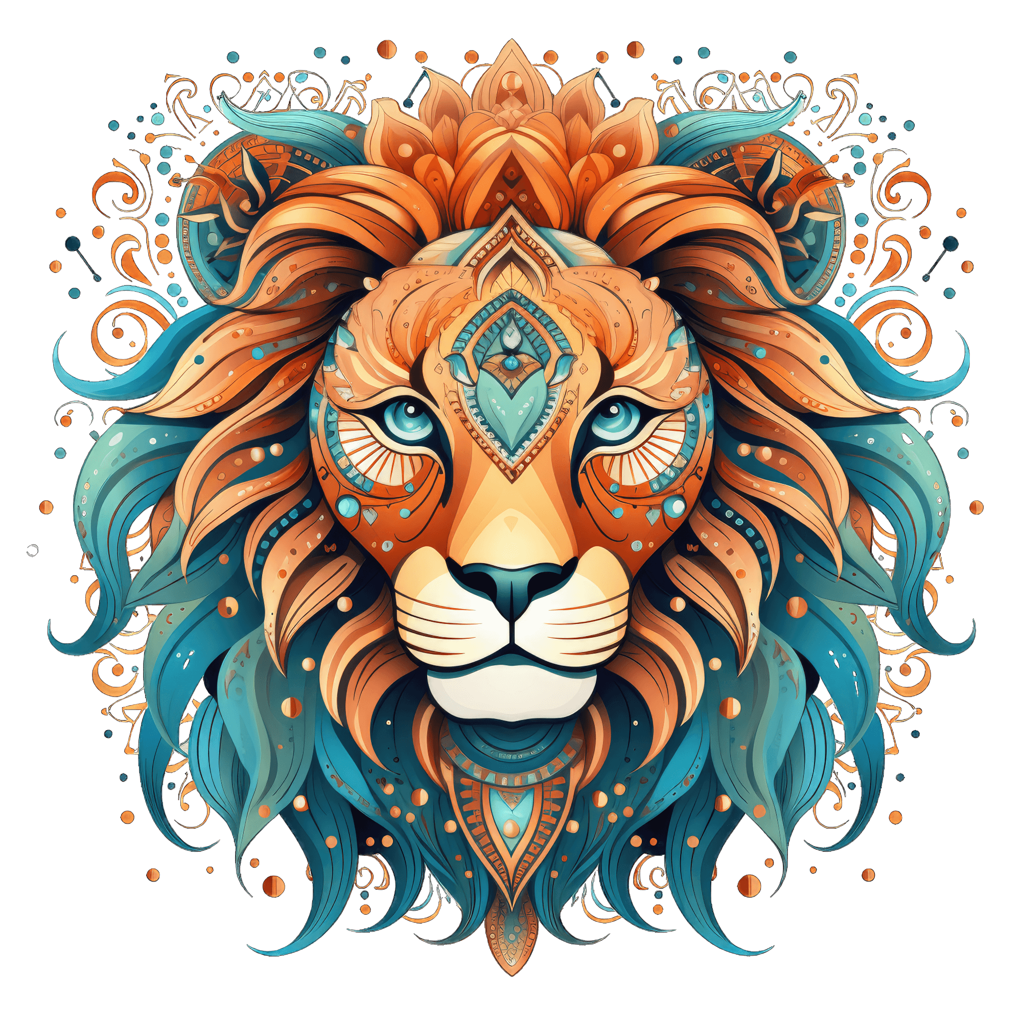 Zodiac Lion Leo DTF (direct-to-film) Transfer – Twisted Image Transfers