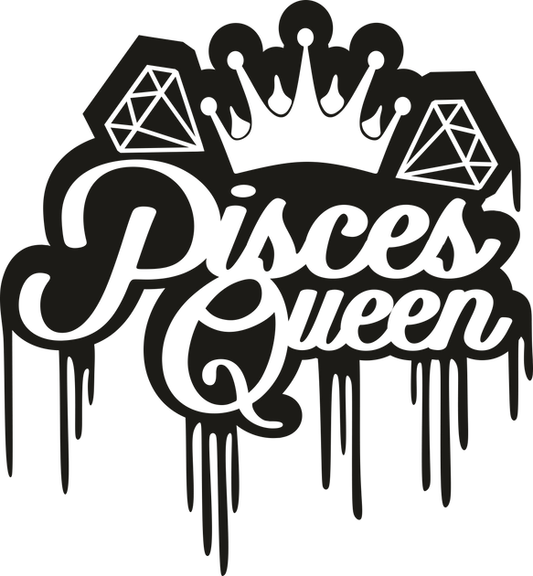 Zodiac Pisces Queen DTF (direct-to-film) Transfer – Twisted Image Transfers