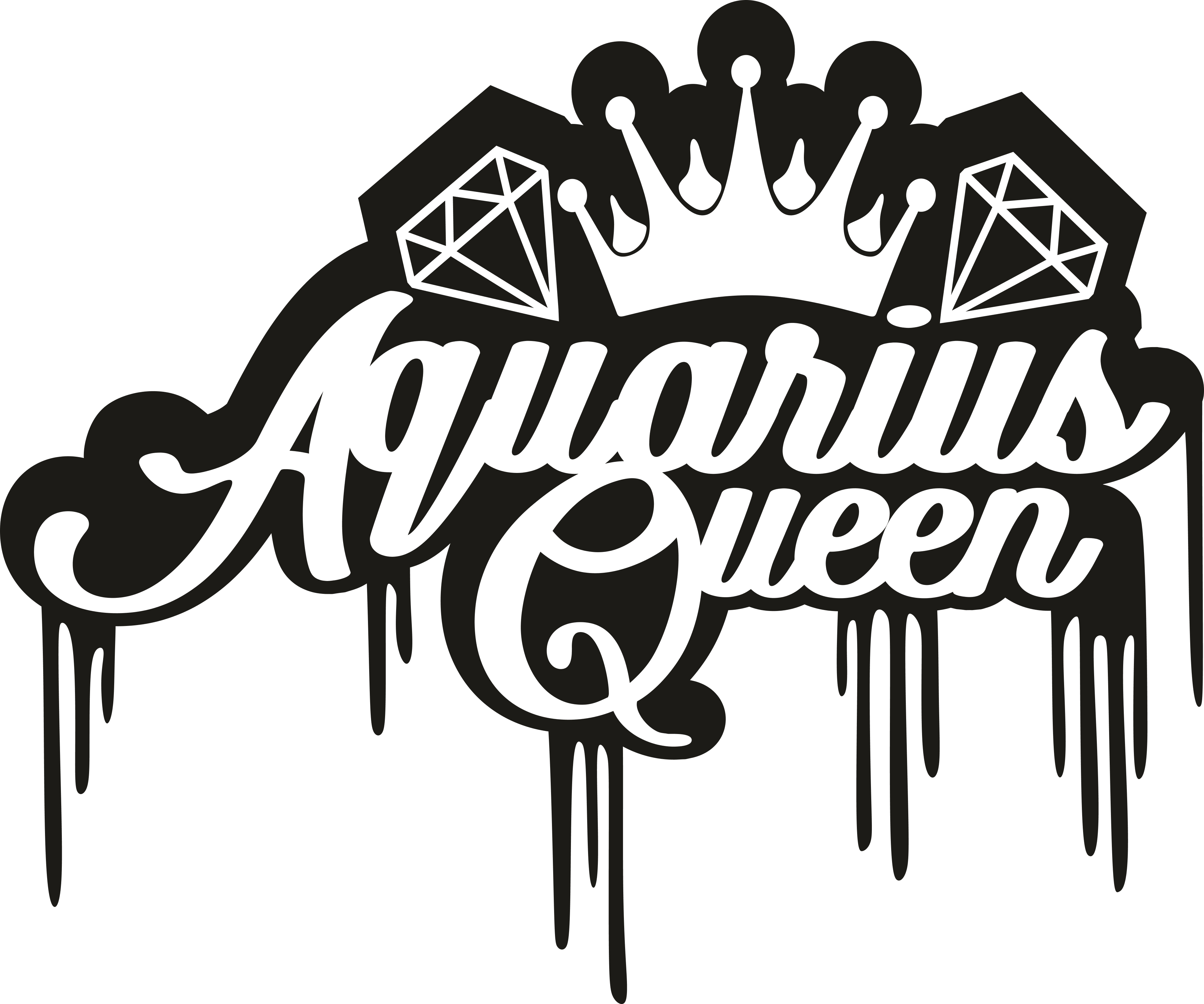 Zodiac Queen Aquarius DTF (direct-to-film) Transfer – Twisted Image ...