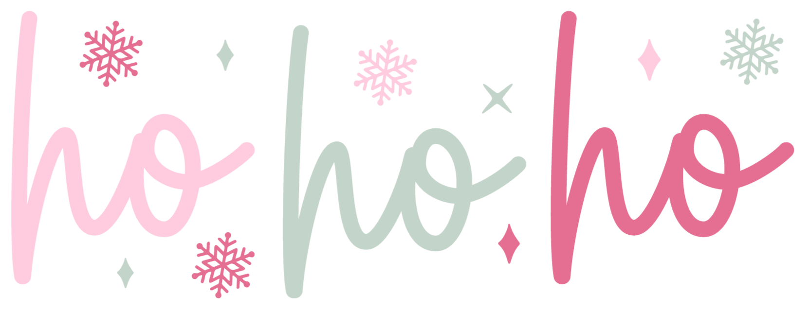 ho ho ho DTF (direct-to-film) Transfer – Twisted Image Transfers