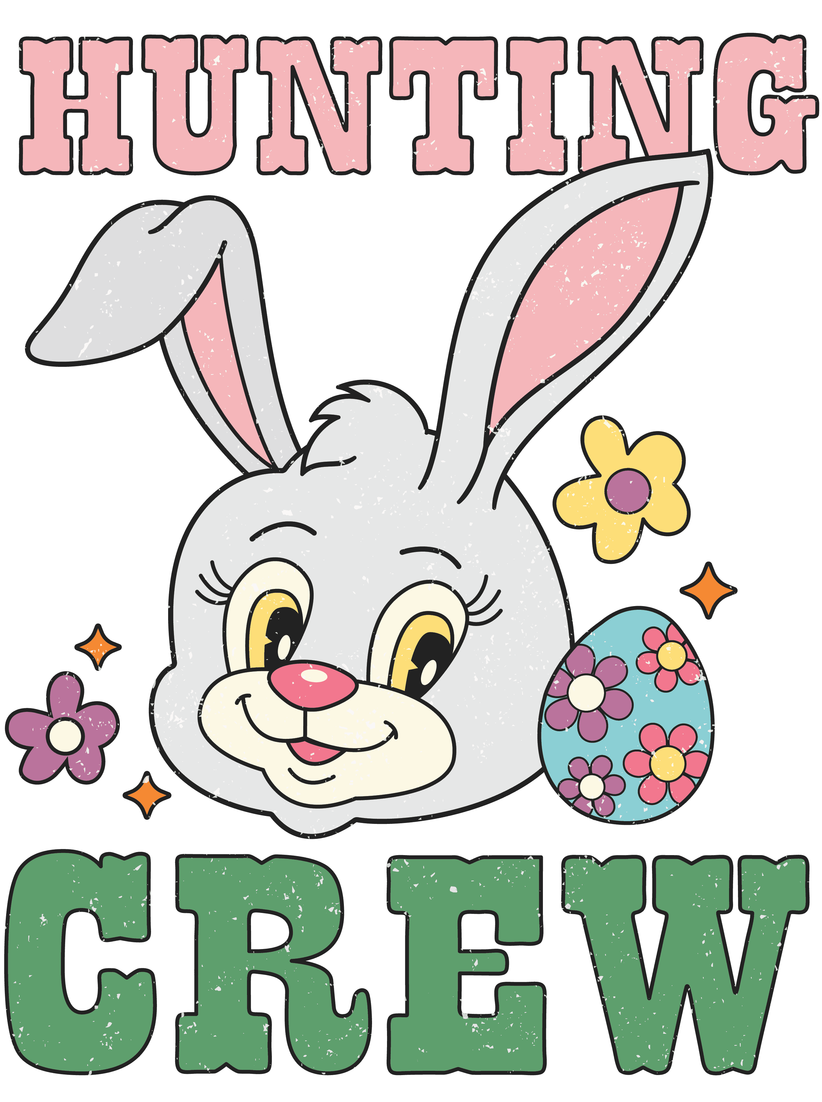 Hunting Crew Bunny Rabbit DTF (direct-to-film) Transfer – Twisted Image ...