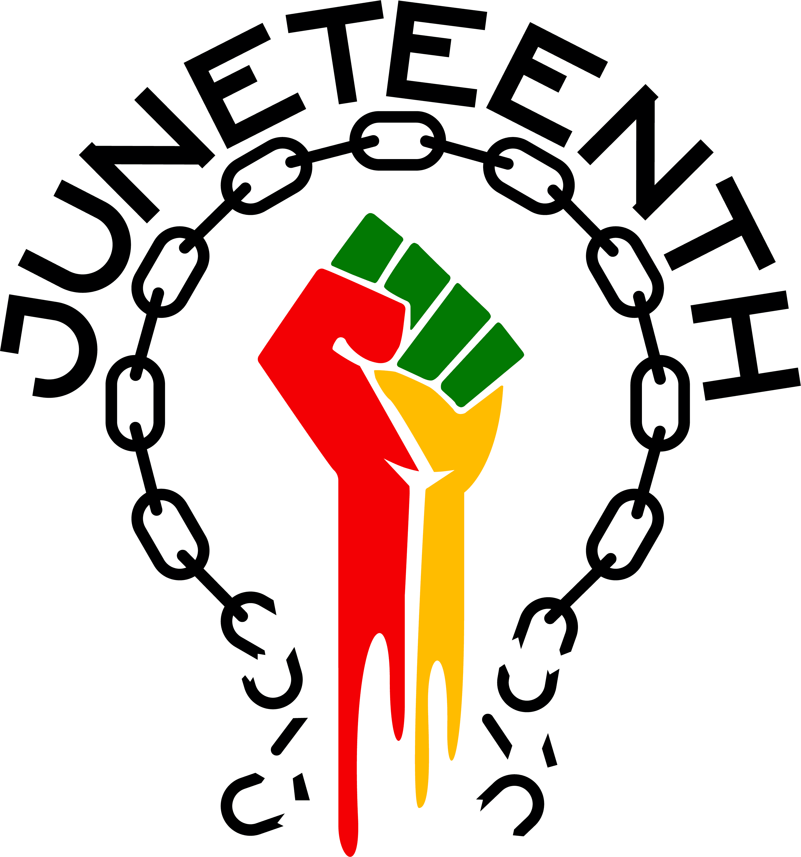 Juneteenth (Chain Hand Black) DTF (direct-to-film) Transfer – Twisted ...