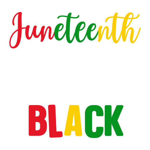 Juneteenth (White) DTF (direct-to-film) Transfer – Twisted Image Transfers