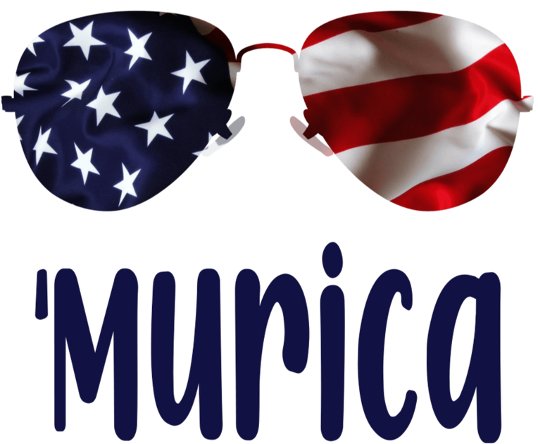 Murica with Sunglasses DTF (direct-to-film) Transfer – Twisted Image ...