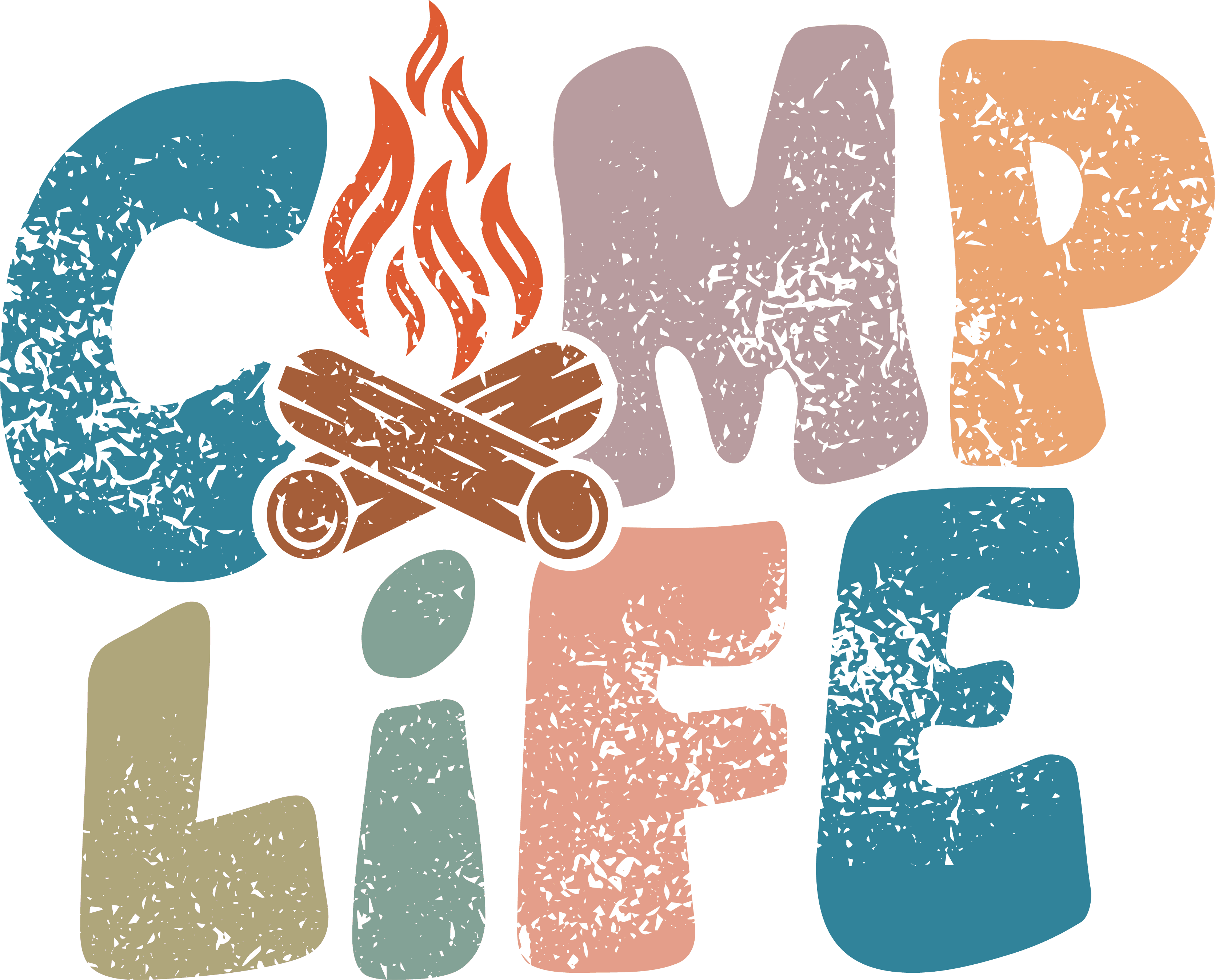 Outdoor Living (Camp life) DTF (direct-to-film) Transfer – Twisted ...